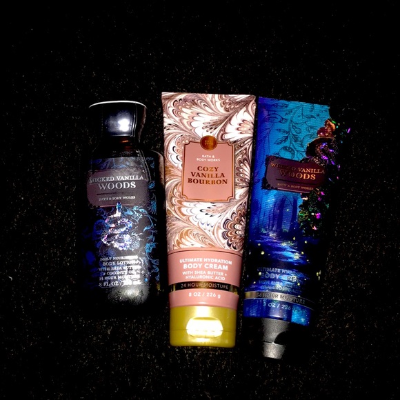 Bath & Body Works | Other | Bbw Wicked Vanilla Woods Lotion Cream ...